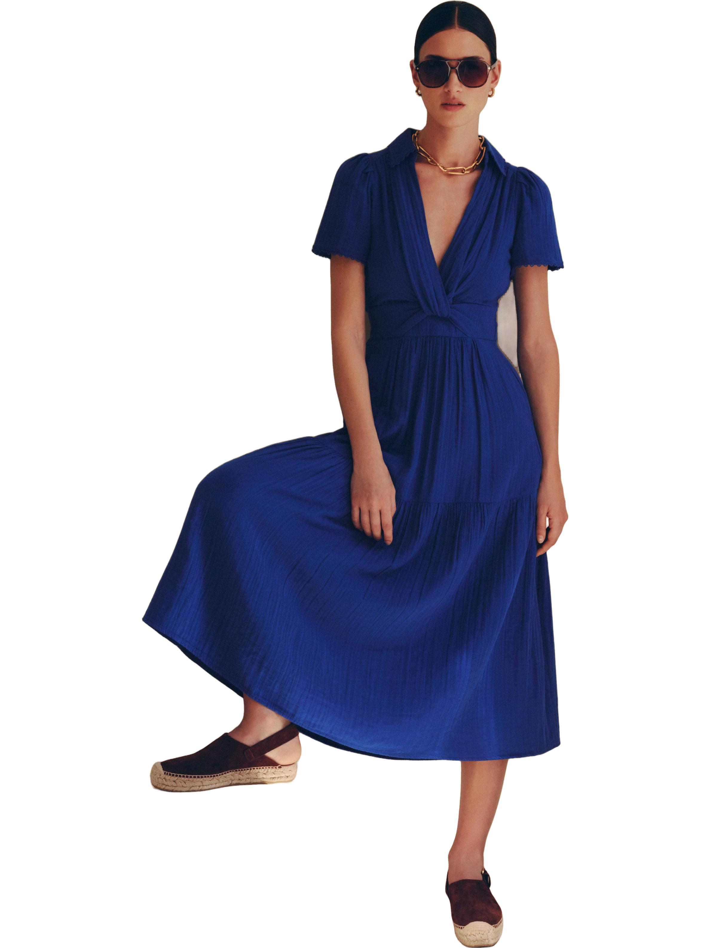 ME+EM Fit + Flare Twist Detail Maxi Dress